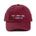 Maroon Hat - lowercase – WeRateDogs