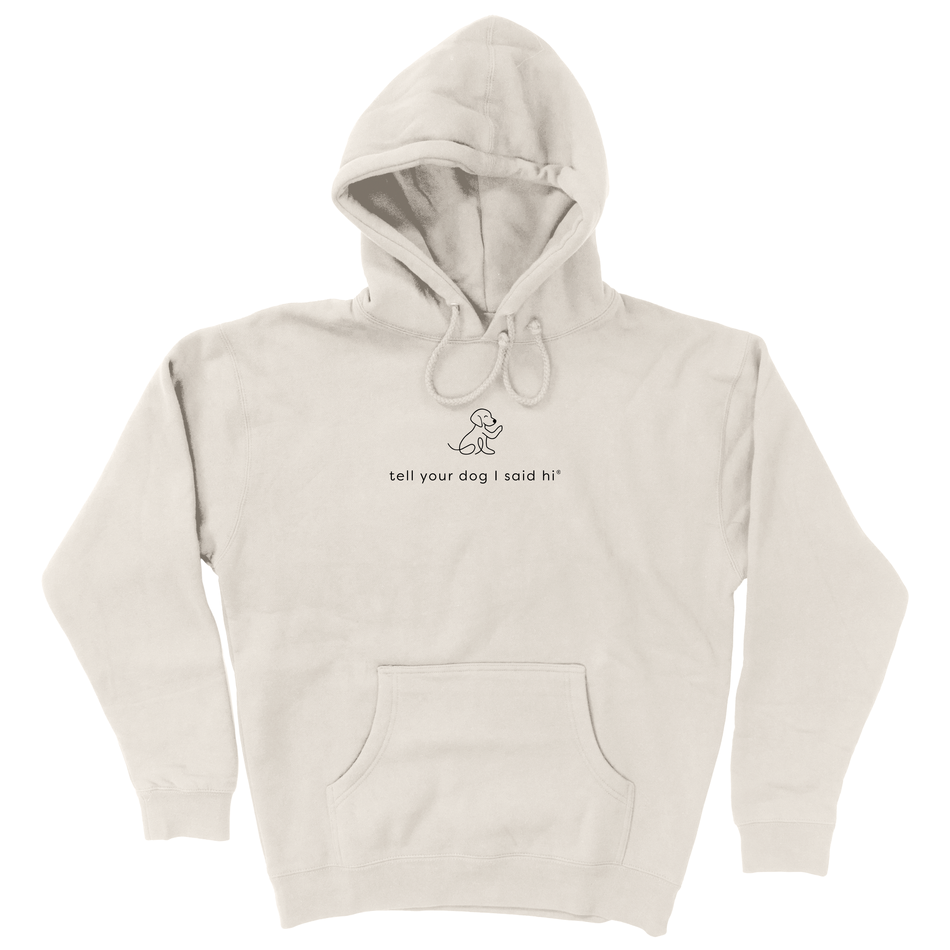 Waving Dog Hoodie - Bone – WeRateDogs